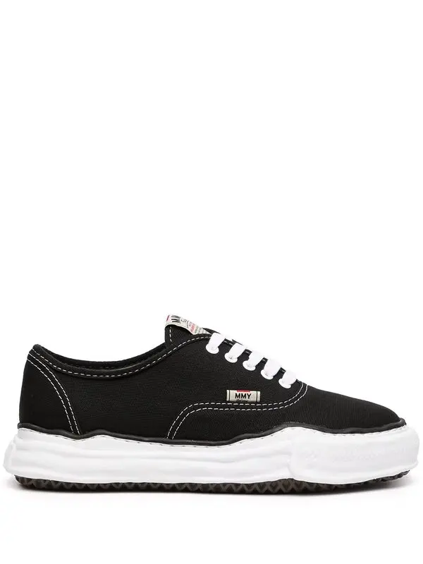 Mihara Yasuhiro Baker Og Sole Canvas Low-top Sneakers - Black