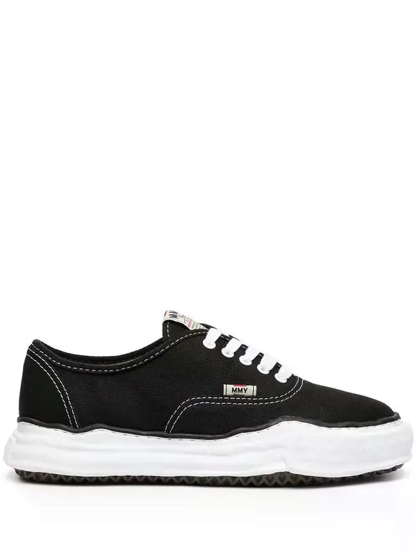 Mihara Yasuhiro Baker Og Sole Canvas Low-top Sneakers - Black