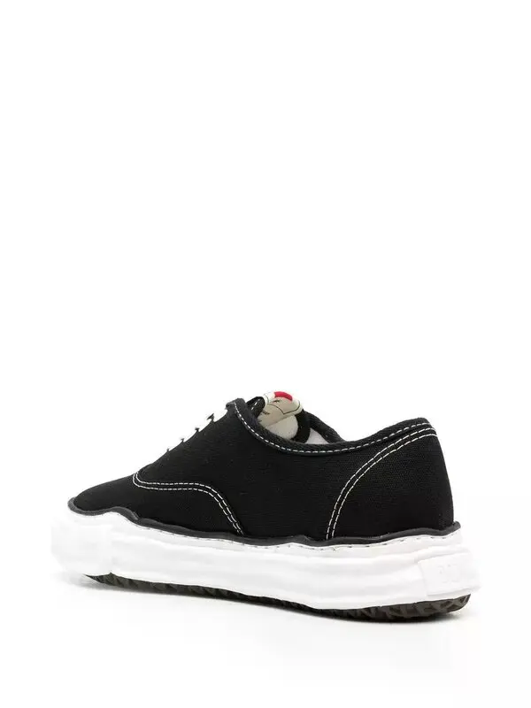Mihara Yasuhiro Baker Og Sole Canvas Low-top Sneakers - Black