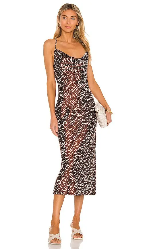 Lovers And Friends Lauren Midi Dress - Brown | Editorialist