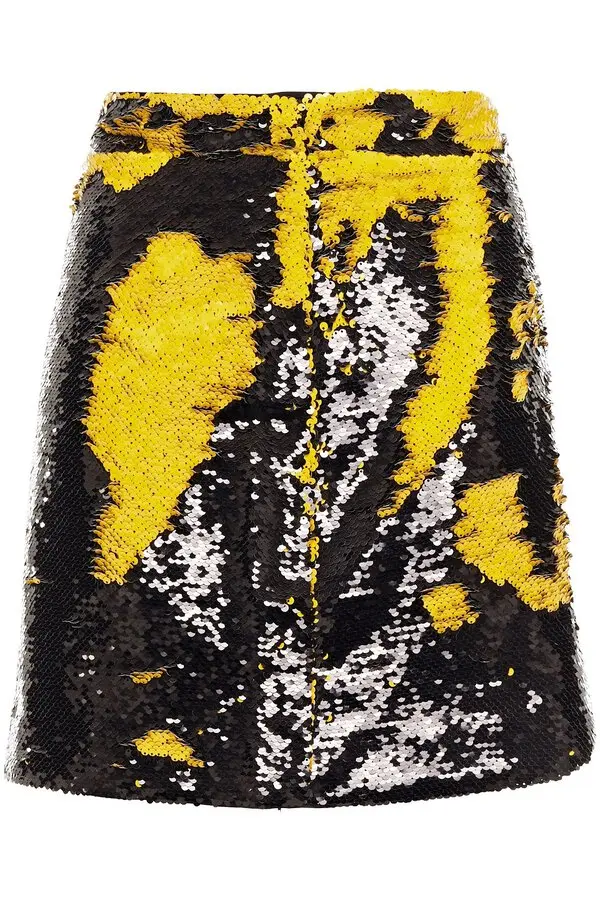 GANNI Sequined Woven Mini Skirt