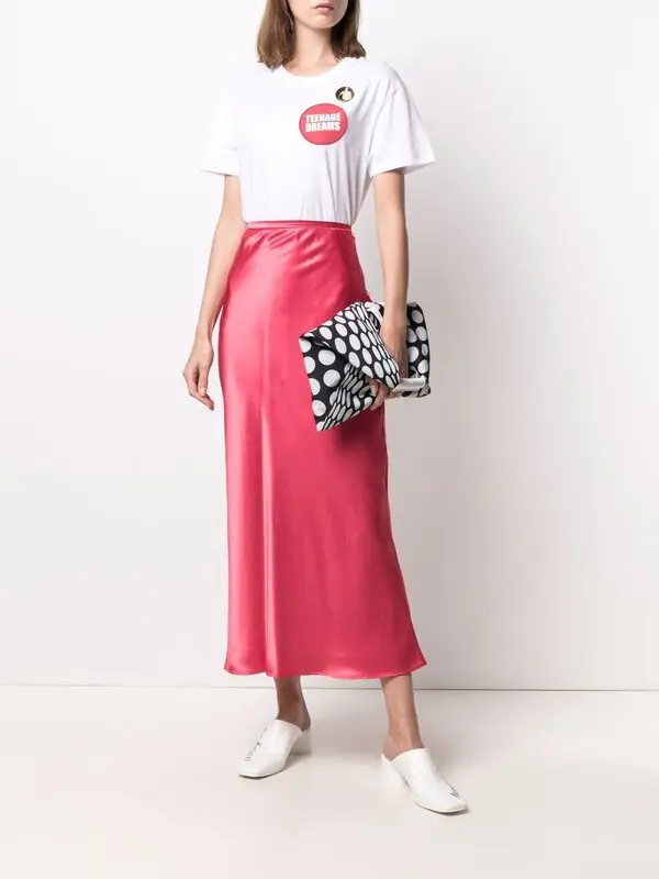 Raf Simons Teenage Dreams-patch Cotton T-shirt - White