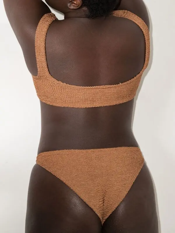 Hunza G Xandra Crinkle Bikini - Brown