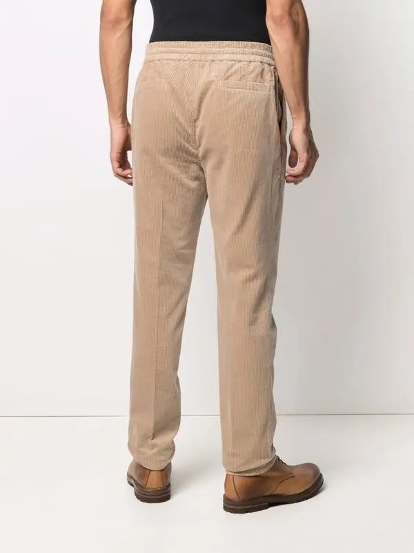Brunello Cucinelli Pleated Drop-crotch Corduroy Trousers