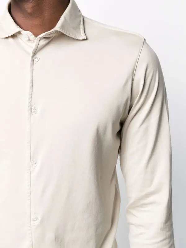 Fedeli Jersey Button Down Shirt