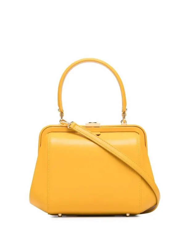 ULYANA SERGEENKO Leather Tote - Yellow