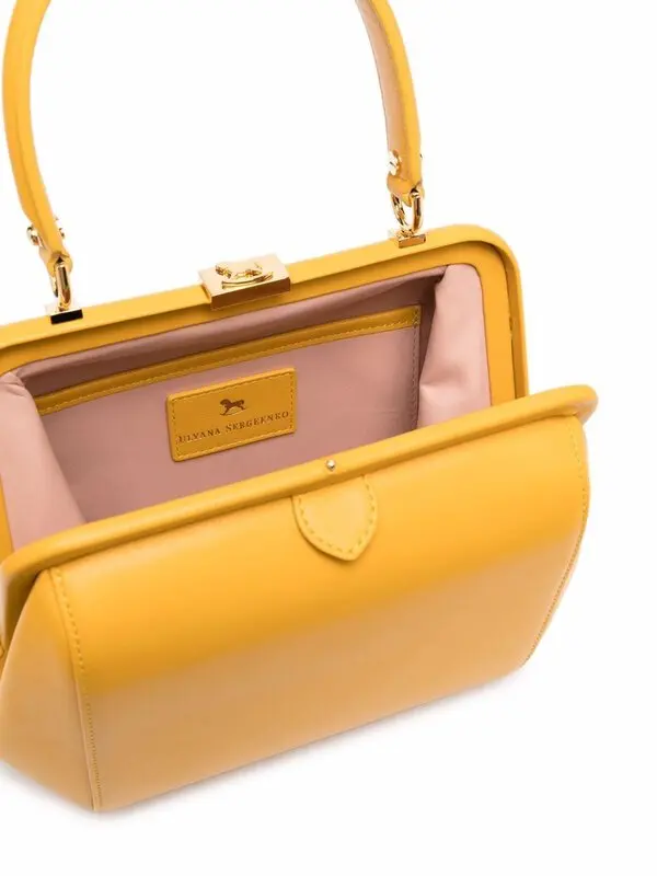 ULYANA SERGEENKO Leather Tote - Yellow