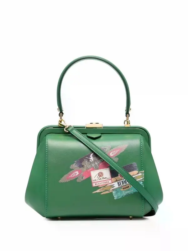 ULYANA SERGEENKO Class Leather Tote Bag - Green
