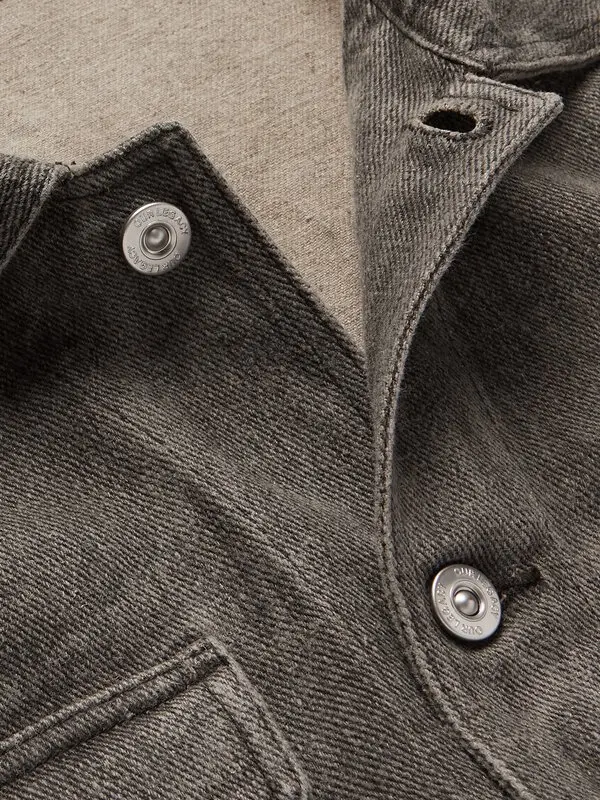 Our Legacy Washed Linen-denim Trucker Jacket - Gray | Editorialist