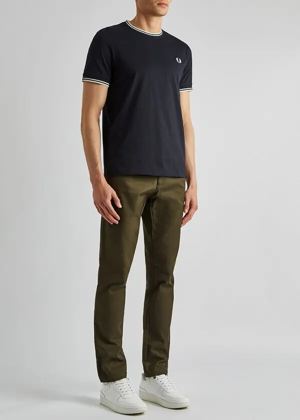 Fred Perry M1588 Cotton T-shirt - Navy