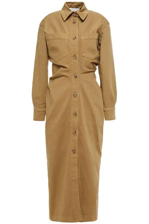 white christmas dresses Billy Reid Shoals Denim Shirttail Dress - Blue
