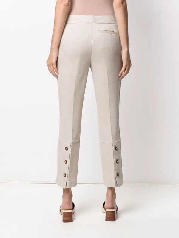 Tory Burch Button-cuff Trousers