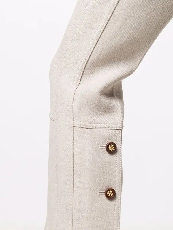 Tory Burch Button-cuff Trousers