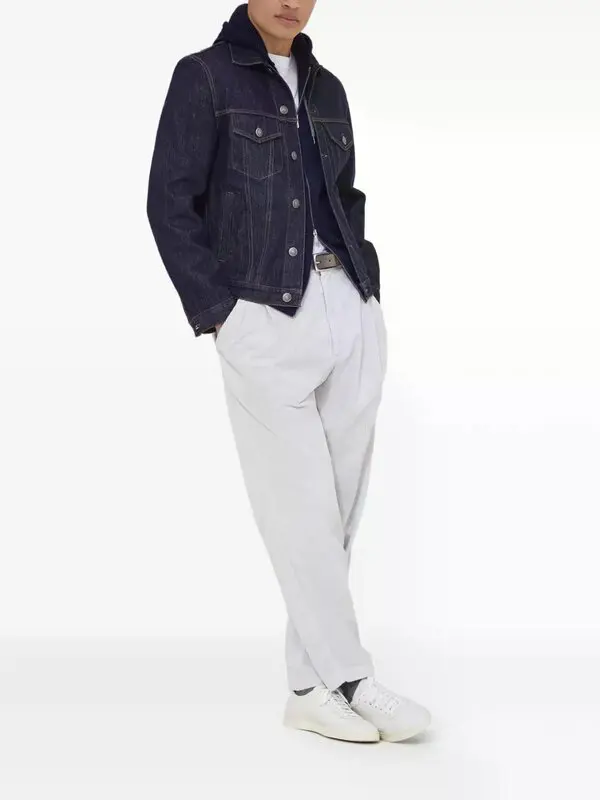 Brunello Cucinelli Cashmere Zip Hoodie - Blue