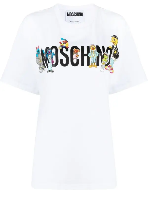 Moschino Sesae Street© Logo T-shirt
