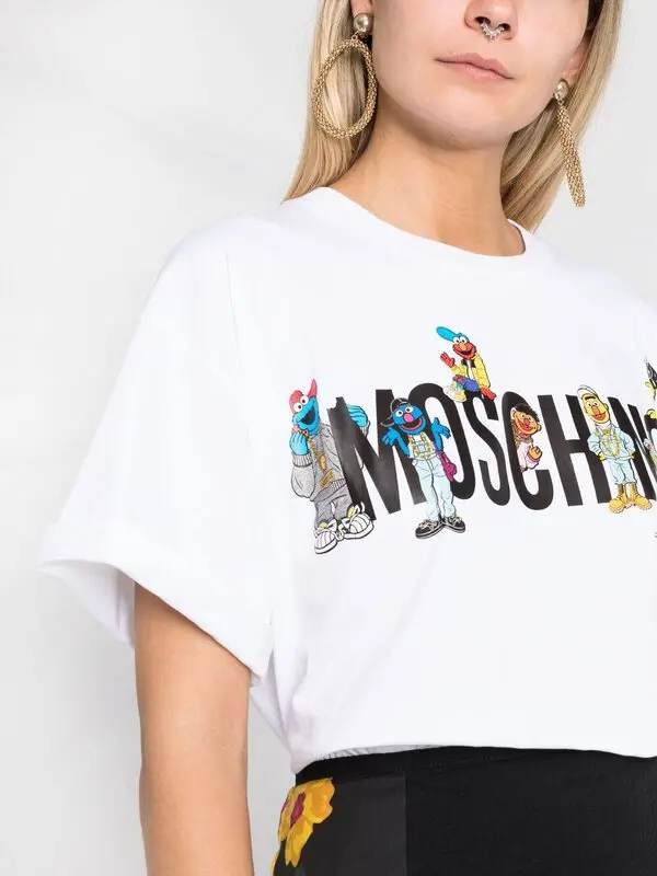 Moschino Sesae Street© Logo T-shirt