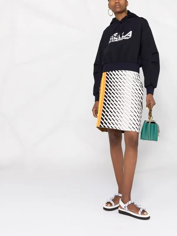 Stella McCartney Logo-print Scuba Hoodie - Blue