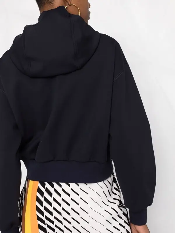 Stella McCartney Logo-print Scuba Hoodie - Blue