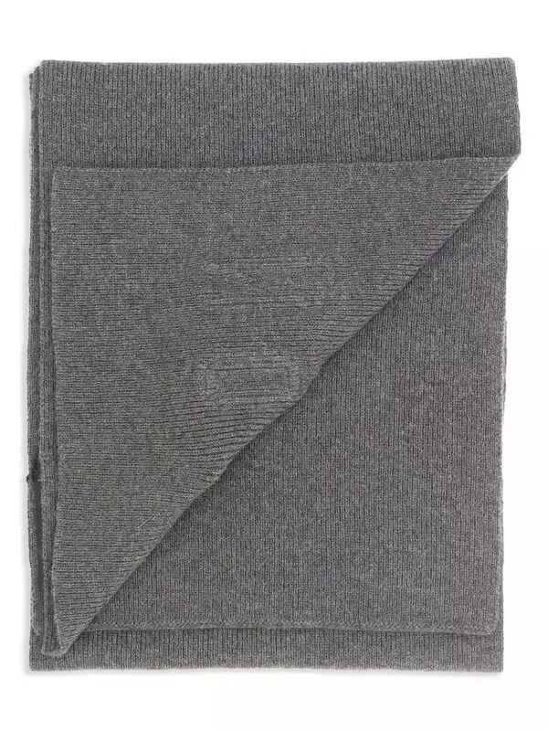 Dsquared2 Embroidered-logo Ribbed-knit Scarf