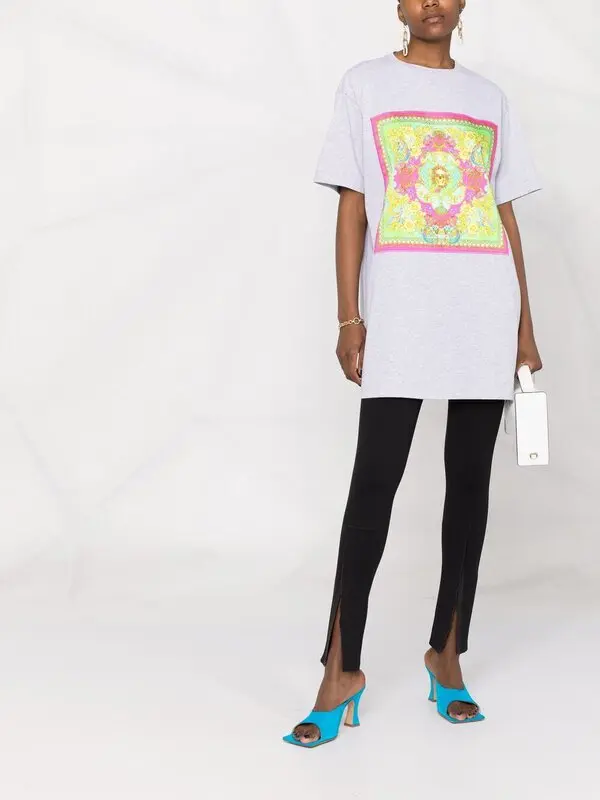 Philipp Plein Baroque Print T-shirt Dress