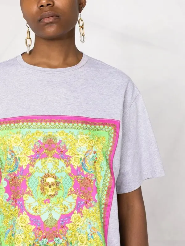 Philipp Plein Baroque Print T-shirt Dress