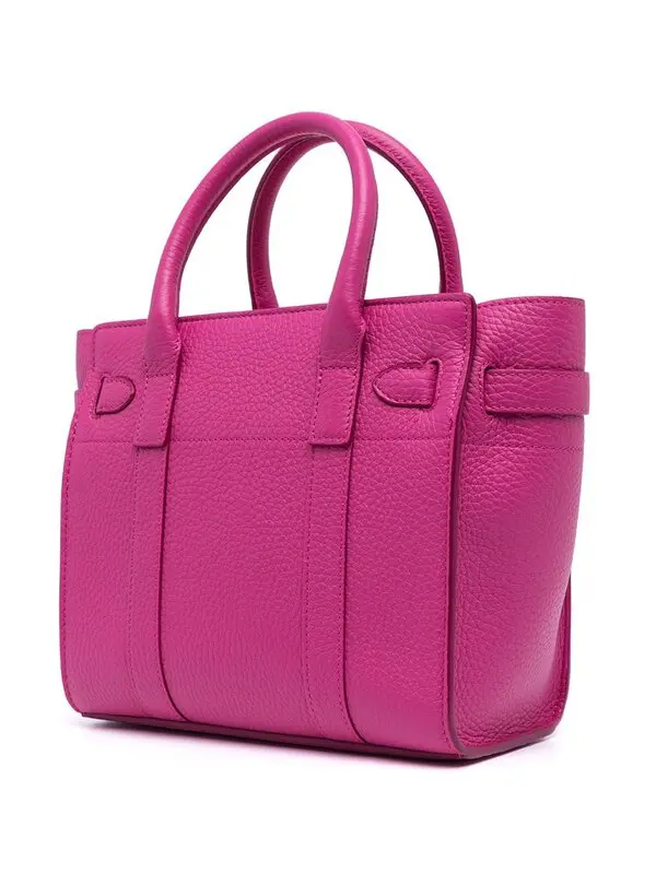 Mulberry Mini Zipped Bayswater Grained Bag