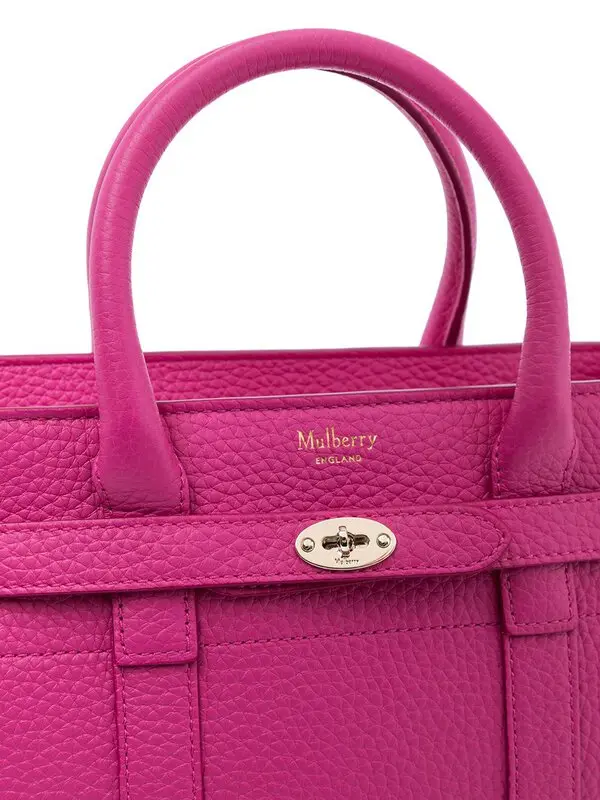 Mulberry Mini Zipped Bayswater Grained Bag