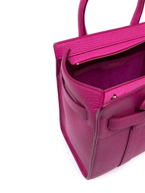 Mulberry Mini Zipped Bayswater Grained Bag