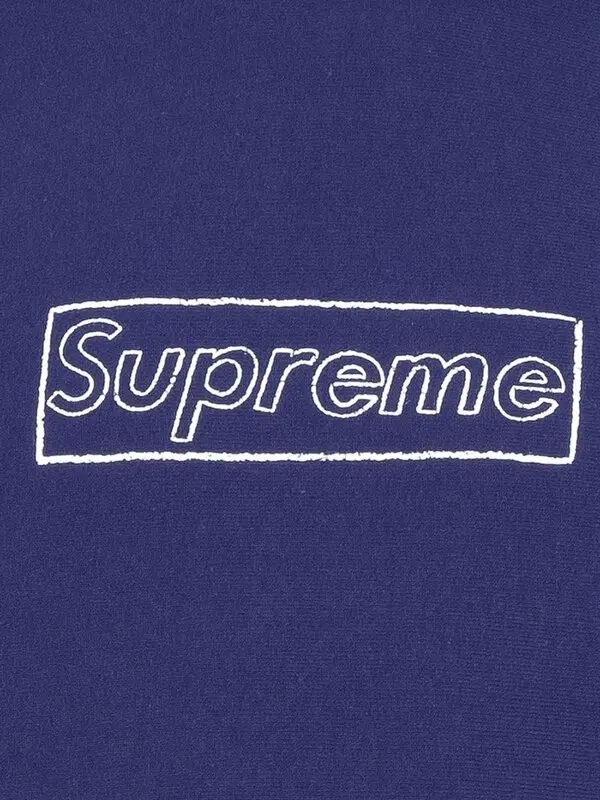 Supreme X Kaws Chalk Logo Hoodie