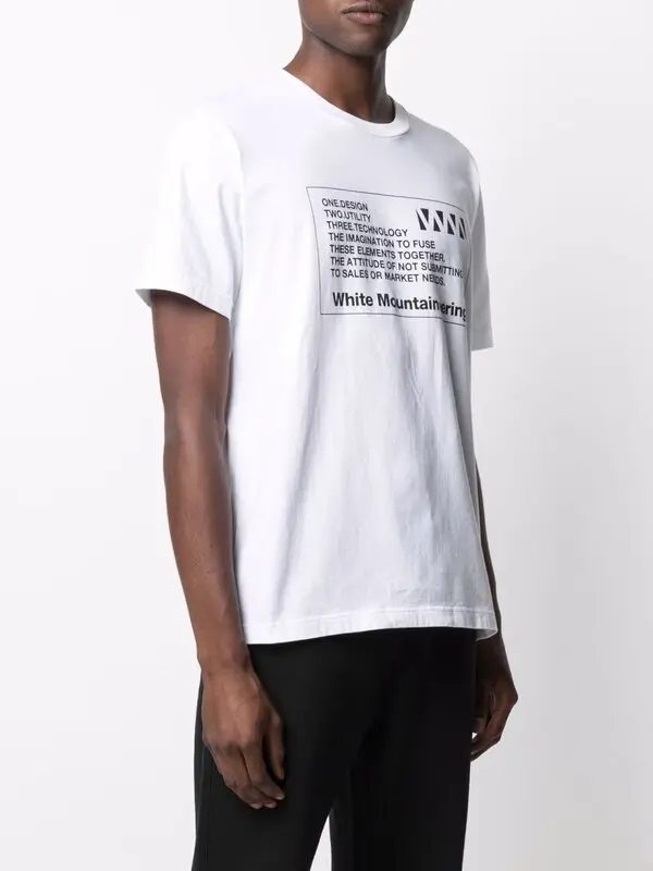 WHITE MOUNTAINEERING Graphic-print Cotton T-shirt