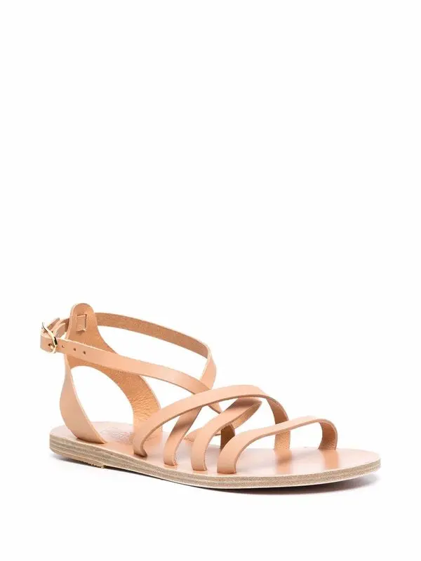 ANCIENT GREEK SANDALS Buckle-fastening Leather Sandals
