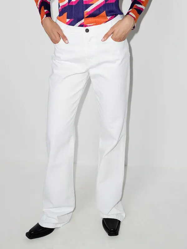 Raf Simons Flared High-waisted Jeans