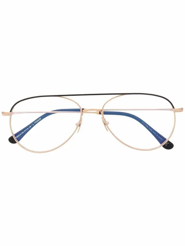 TOM FORD Slim Pilot Glasses - Gold