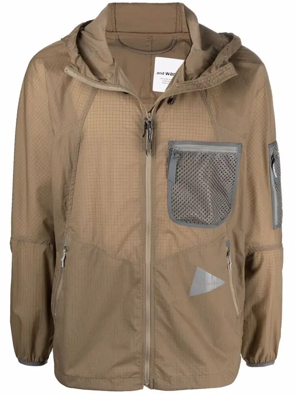 AND WANDER Ripstop Hooded Sport Jacket