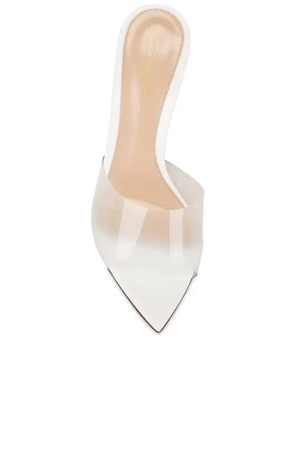 GIANVITO ROSSI Plexi Mules - Transparent White