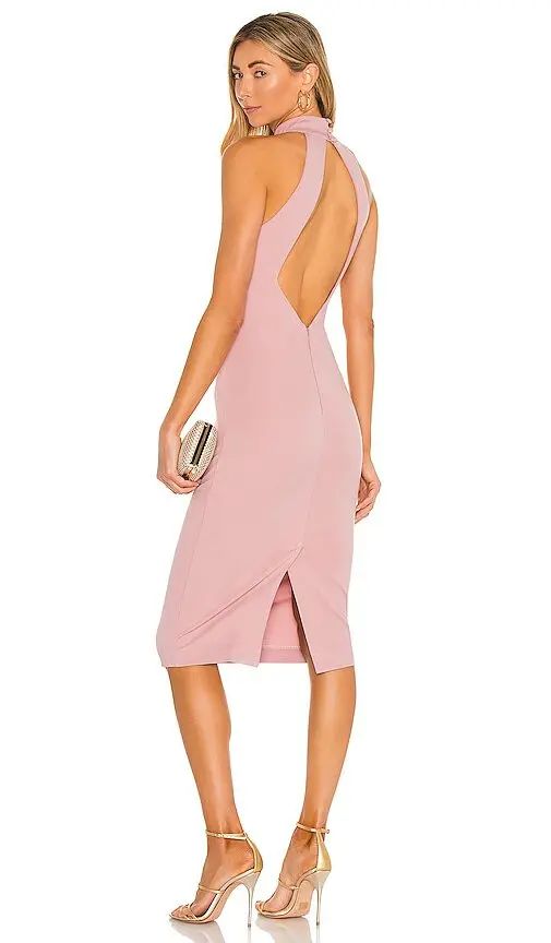 knee length dresses for ladies Midnight Dana Metallic Floral Jacquard Strapless Dress 6 / Pink Multi