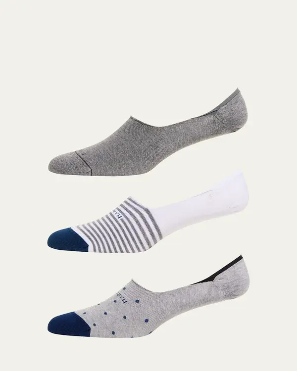 Marcoliani 3-pack Invisible Socks - Grey Multi