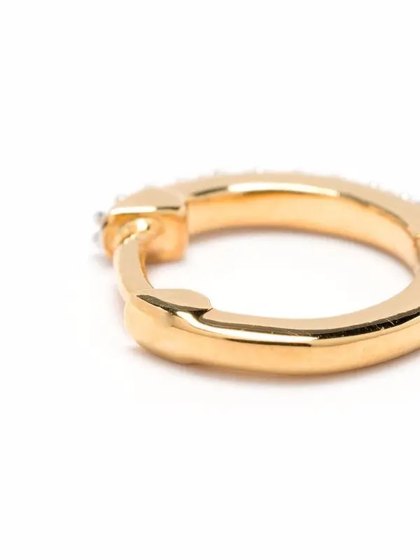 MISSOMA Pavé Huggie Hoop Earrings