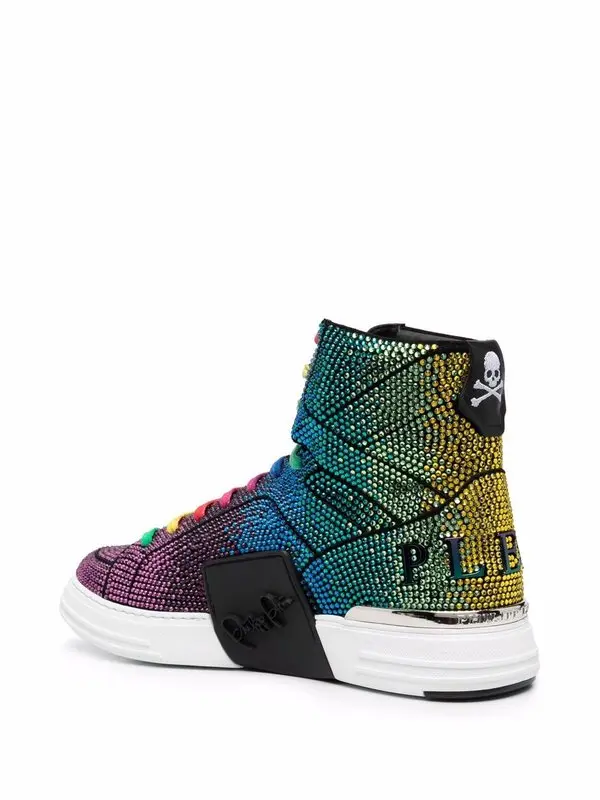 Philipp Plein Phantom Kick$ High-top Sneakers