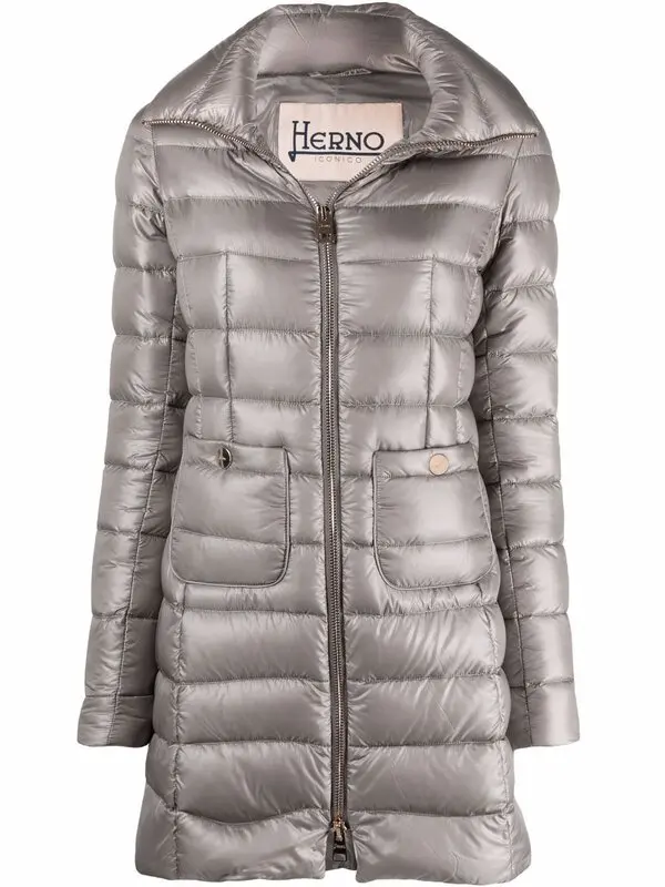 Herno Quilted Zipped Coat