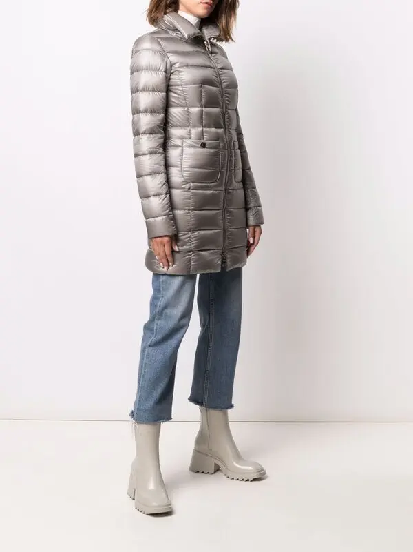 Herno Quilted Zipped Coat