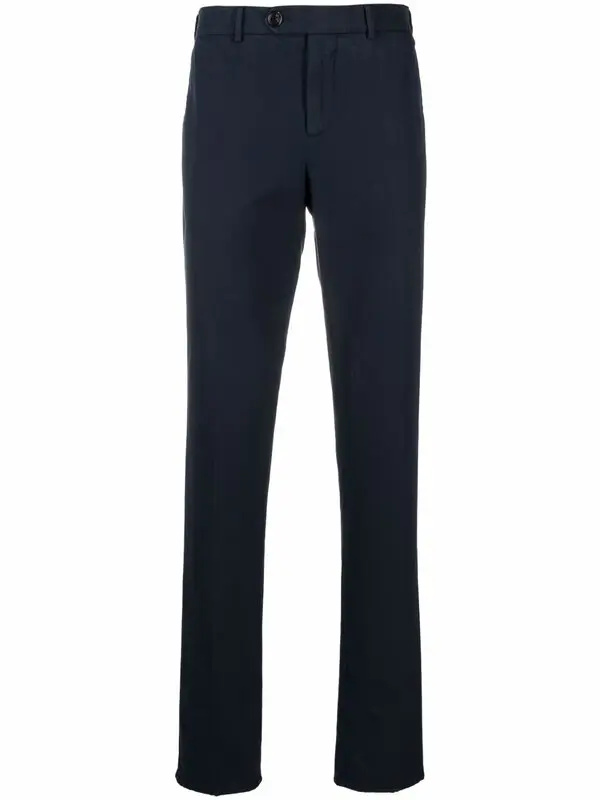 Brunello Cucinelli Mid-rise Slim Chinos - Blue