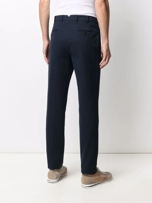 Brunello Cucinelli Mid-rise Slim Chinos - Blue
