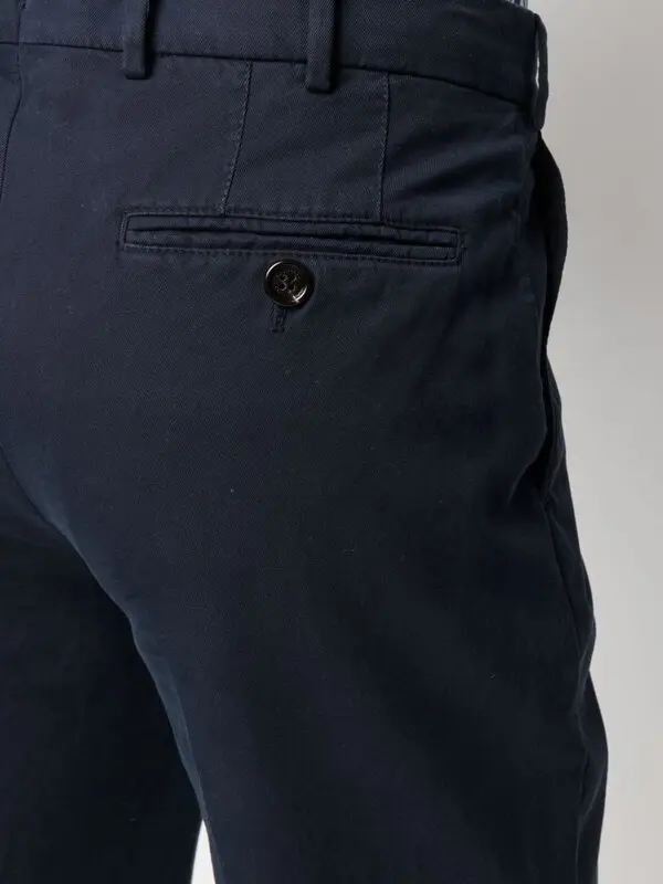 Brunello Cucinelli Mid-rise Slim Chinos - Blue