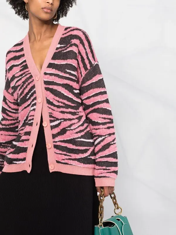 Stella McCartney Tiger Pattern Knitted Cardigan