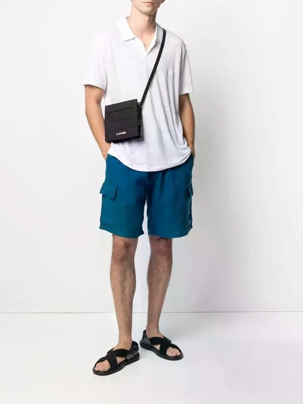 Vilebrequin Open-collar Linen Polo Shirt - White