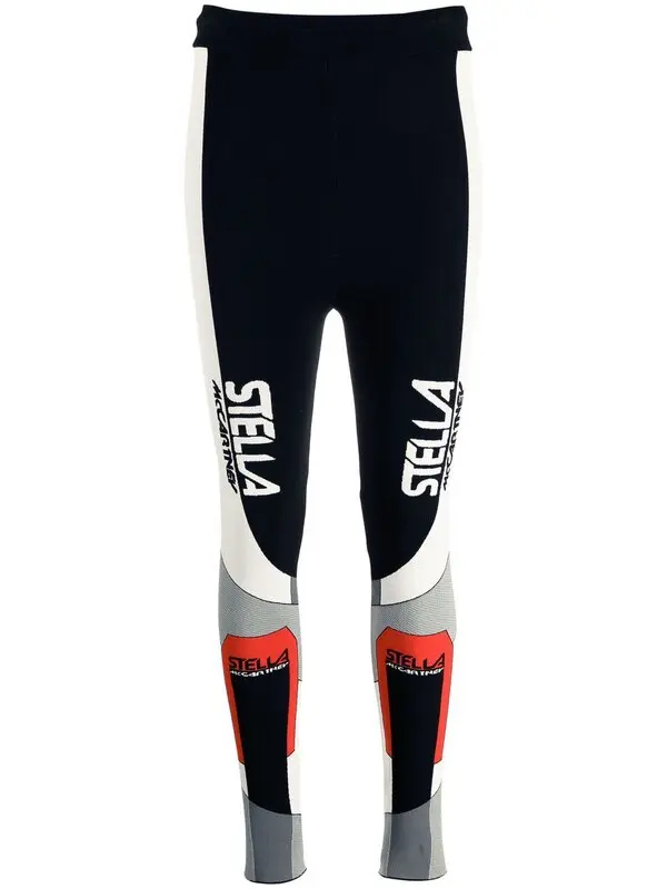 Stella McCartney Sporty Logo-print Leggings - Black