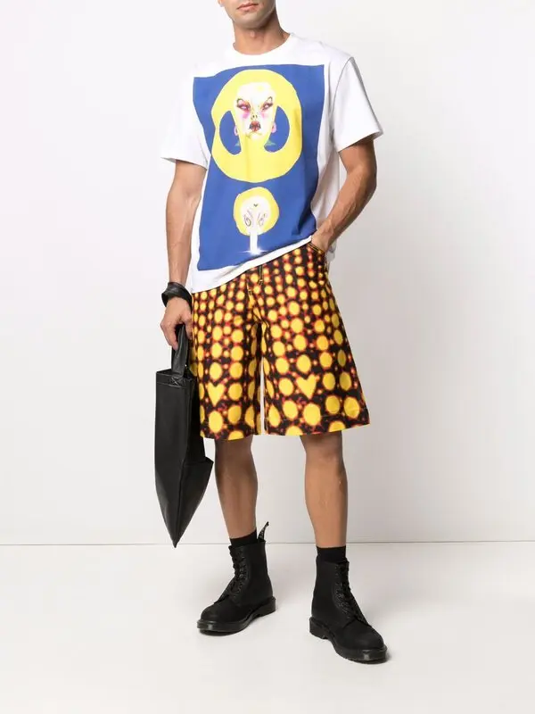 CHARLES JEFFREY Artwork Cotton T-shirt