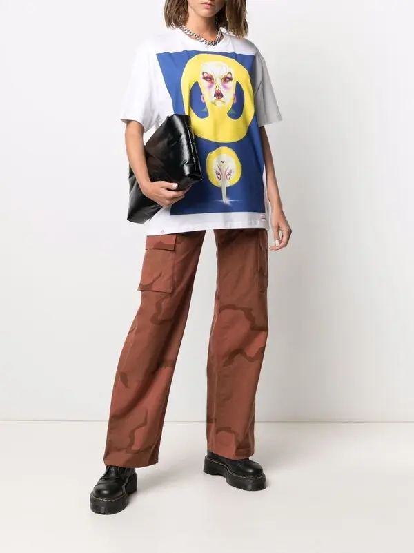 CHARLES JEFFREY Artwork Cotton T-shirt