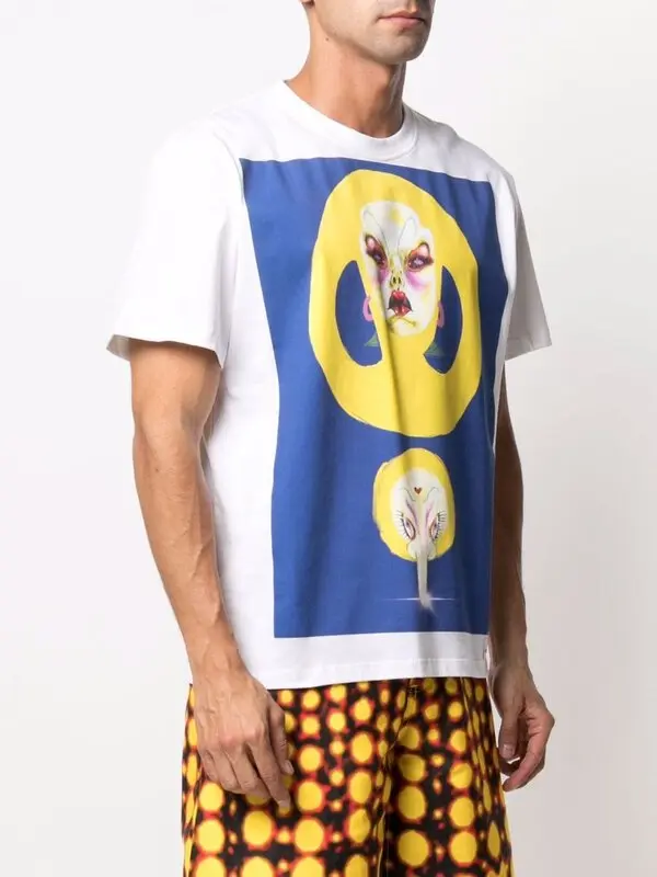 CHARLES JEFFREY Artwork Cotton T-shirt
